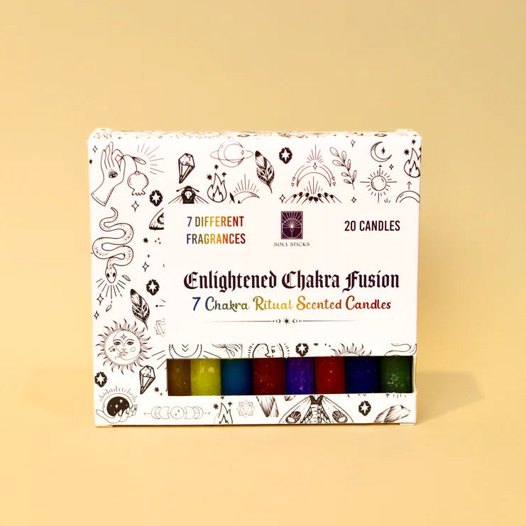 Enlightened Chakra Fusion (7 Chakra Ritual Candle) – Bóveda Natural Panamá